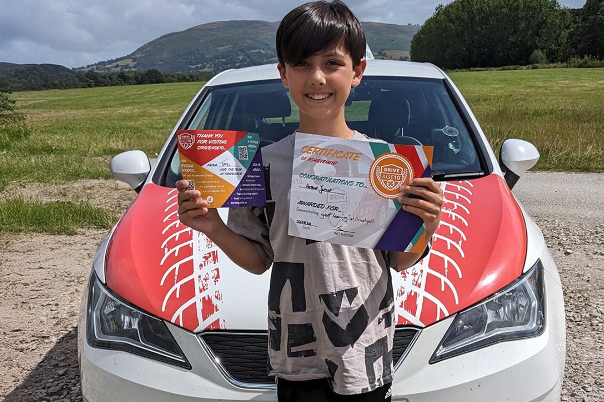 For young motorheads book this 30 Minute Drive Age 10 experience